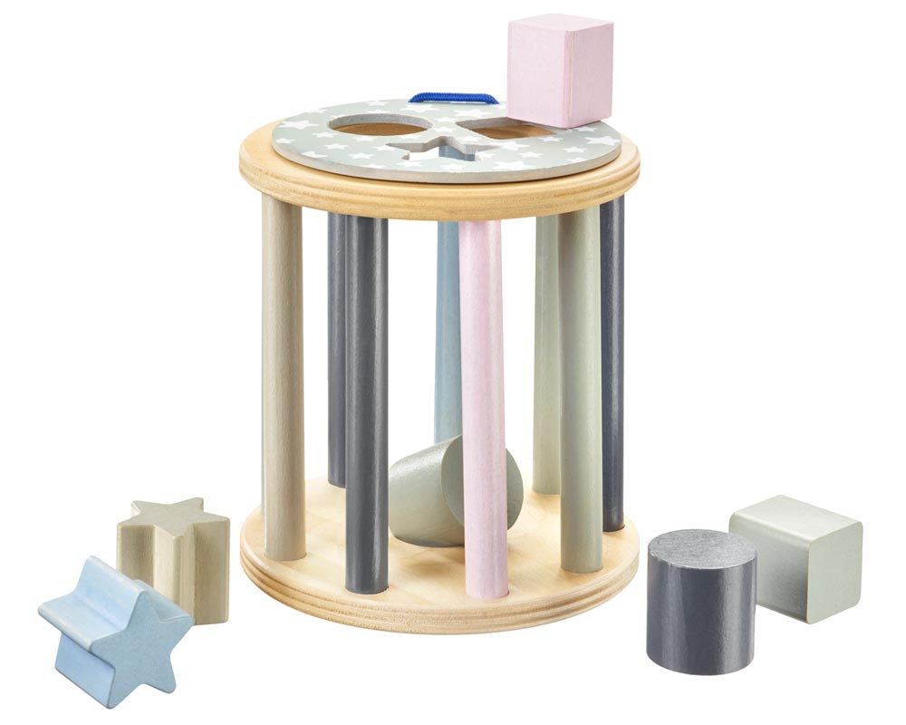 Star Roller, rolling shape sorter - Wooden Toys Selecta