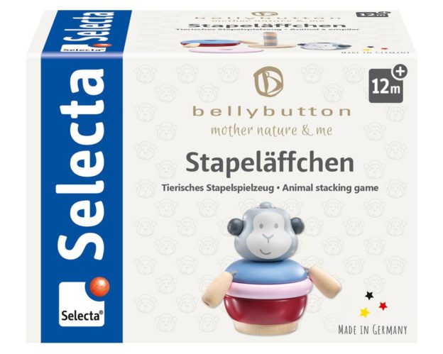 Stacking monkey - Wooden Toys Selecta